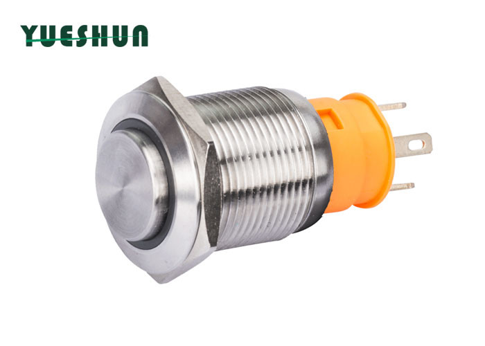 Round Head Metal 19mm Panel Mount Push Button Switch 20A Heavy Load For ...