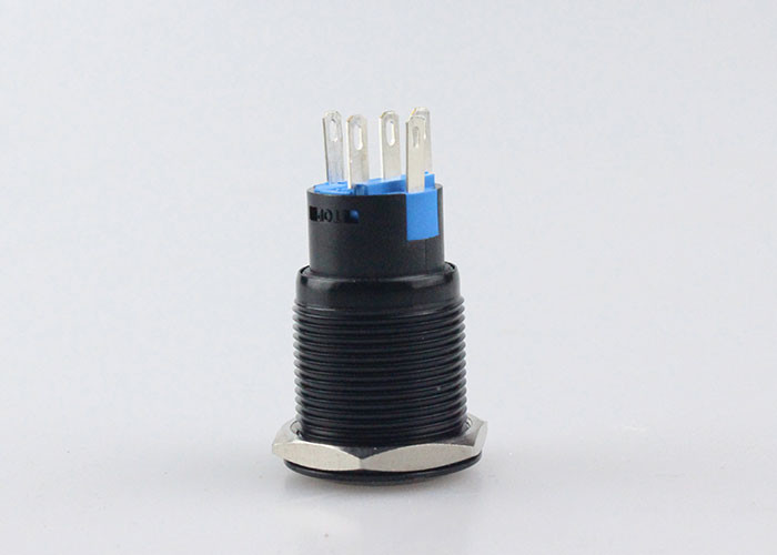 Aluminum Panel Mount Push Button Switch , LED Push Button On Off Switch ...