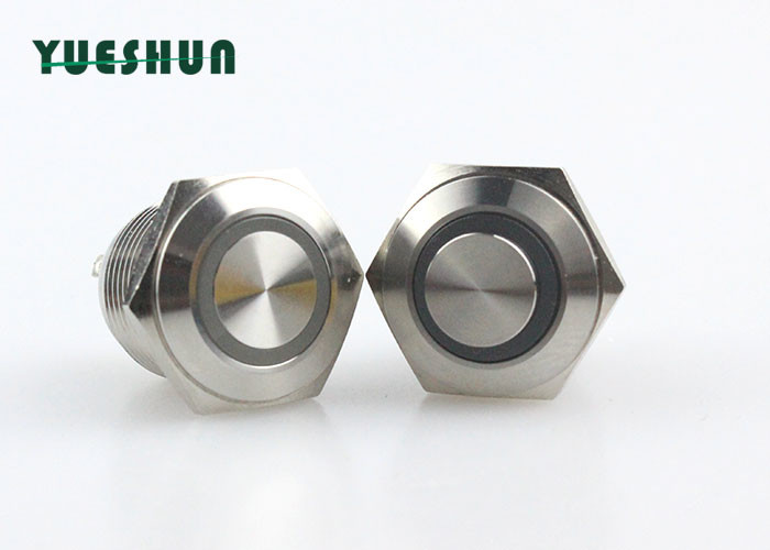 High Power Efficiency 24V 12V Momentary Switch Waterproof 16mm Ring ...